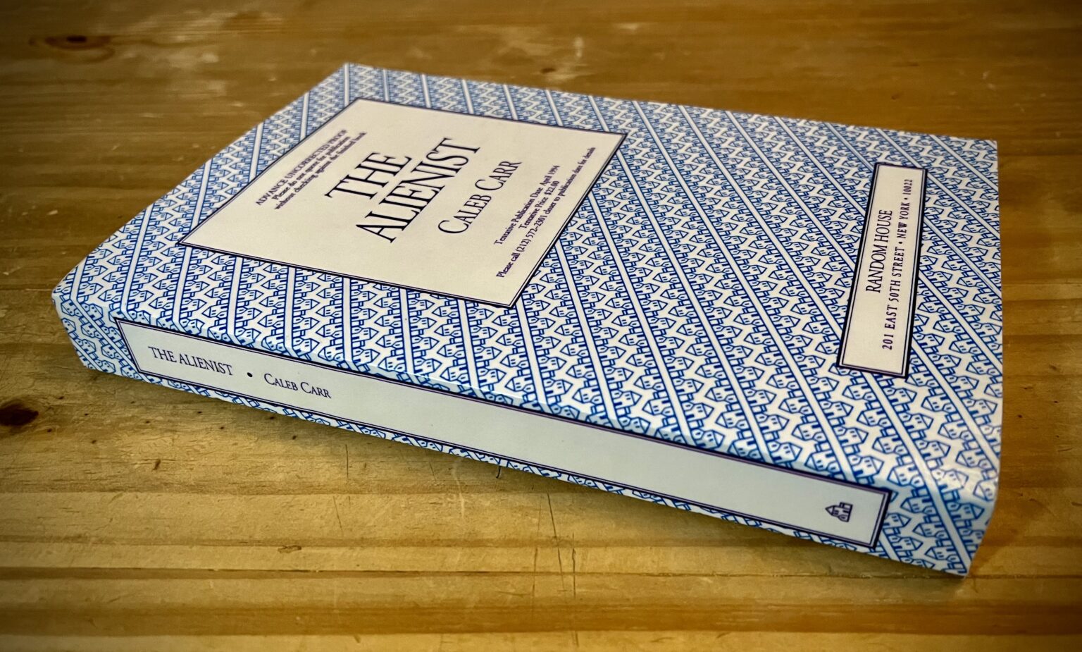 Caleb Carr & The Alienist Books | 17th Street - A comprehensive website ...